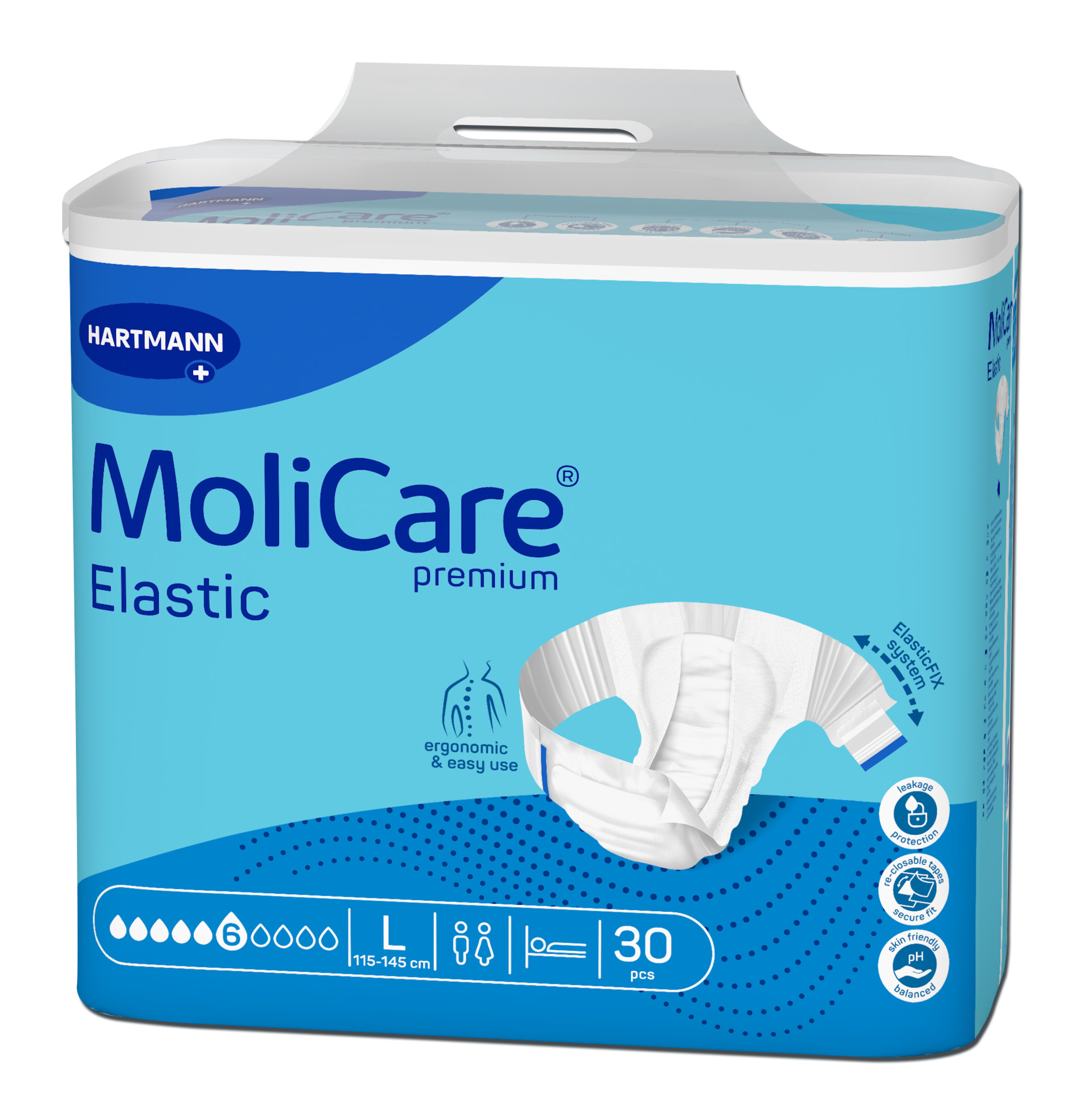 Adult nappies MoliCare® premium Elastic 6 drops