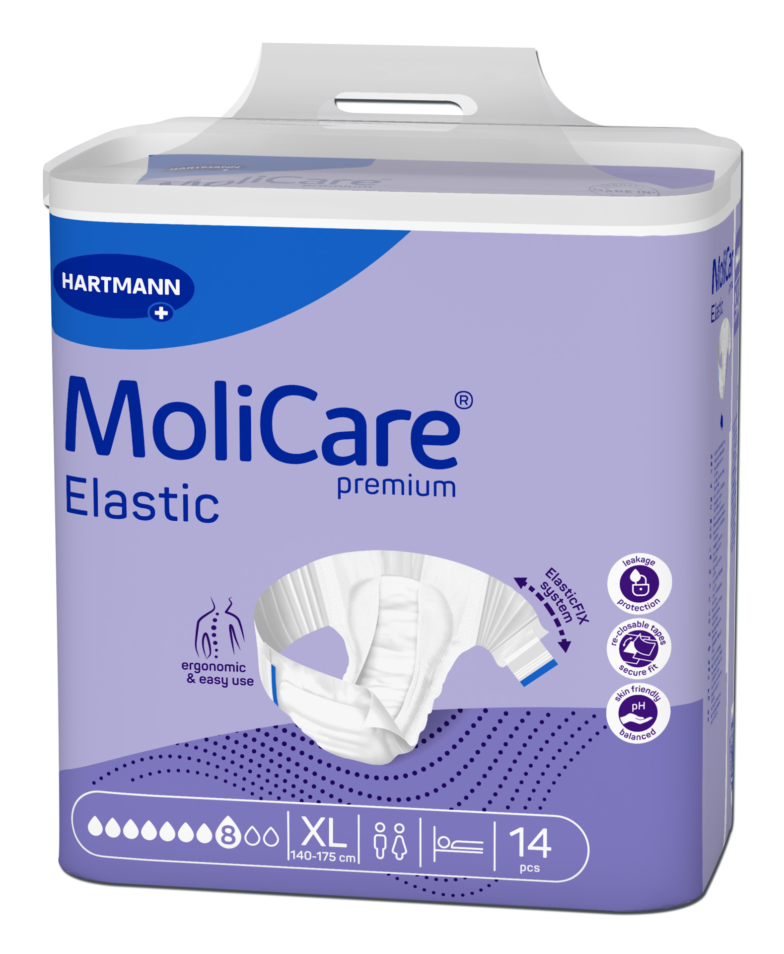 Adult Nappies MoliCare® premium Elastic 8 drops