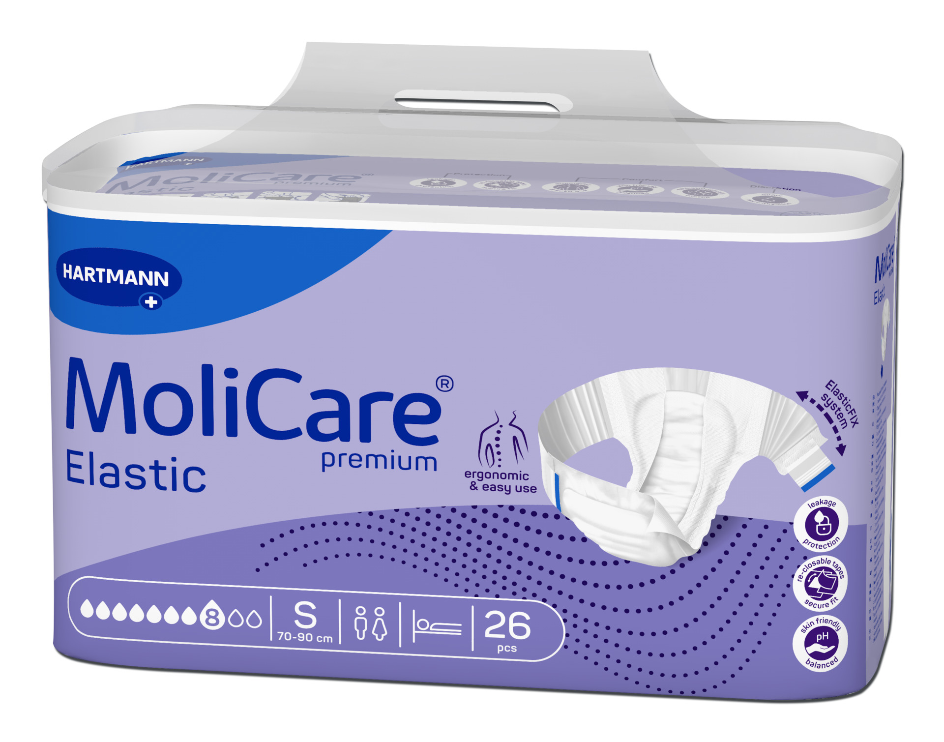 Adult Nappies MoliCare® premium Elastic 8 drops