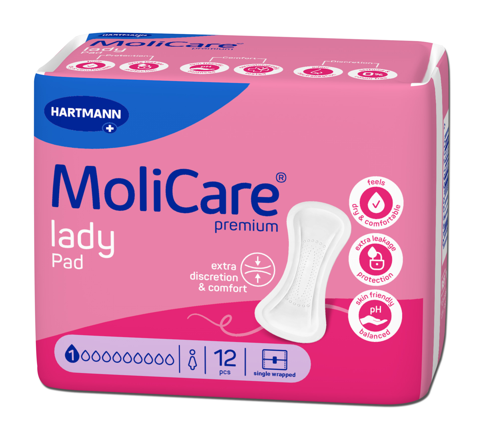 Inkontinenzeinlagen für Frauen MoliCare® premium lady Pad 1 Tropfen